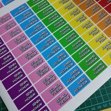 STICKER HARIAN STICKER SEKOLAH READY STOCK! | Shopee Malaysia