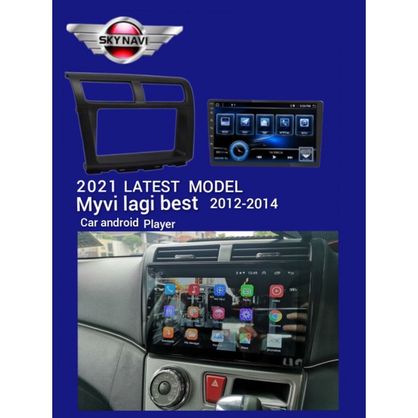 9 INCH / 10 inch MYVI LAGI BEST SKY NAVI CAR ANDROID PLAYER | Shopee ...