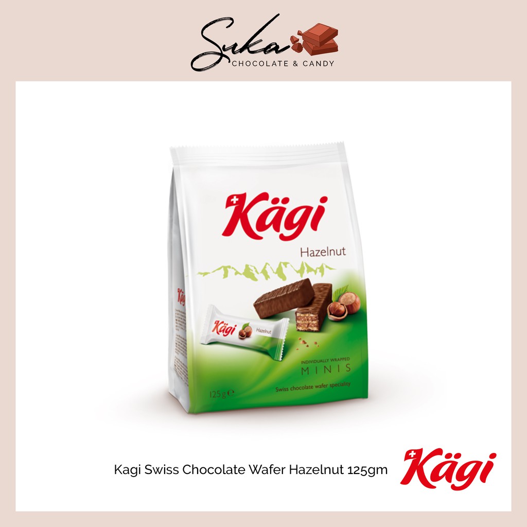 Kagi Chocolate Hazelnut Wafer Minis 125gm Best Bfr.02/02/2022 | Shopee ...