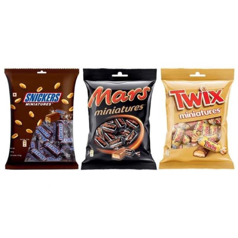 Snicker / Mars / Twix Miniatures 150g | Shopee Malaysia