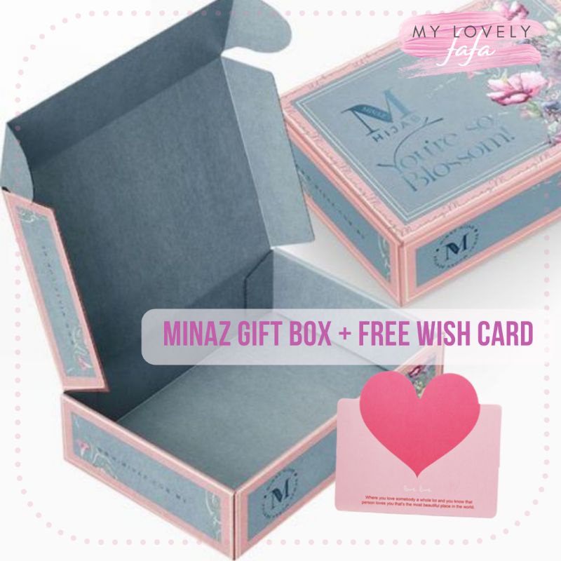 Gift Box Kotak MINAZ Exclusive Free Wish Card Kad Ucapan | Shopee Malaysia