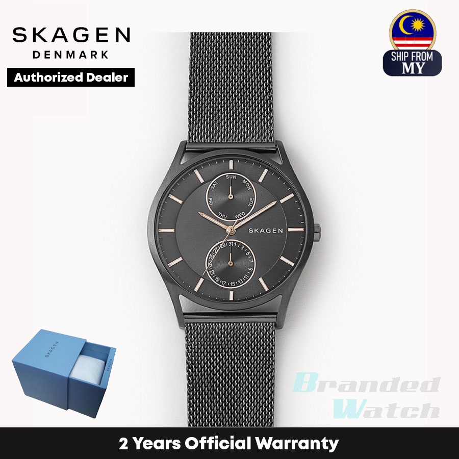 [Official Waranty] Skagen SKW6180 Men's Holst Chronograph Charcoal ...