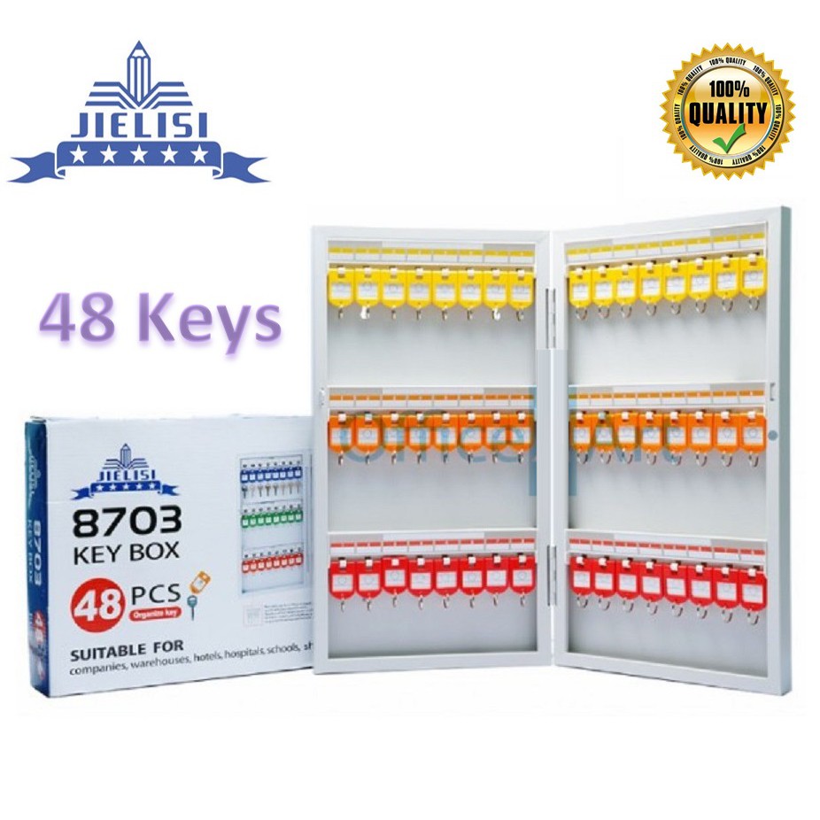 High Quality Steel Key Cabinet 48 keys *Jielisi 8703 Fully Metal Key ...