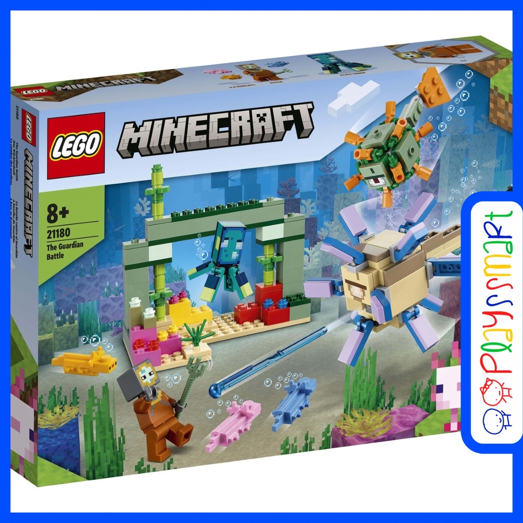 21180 LEGO Minecraft The Guardian Battle | Shopee Malaysia