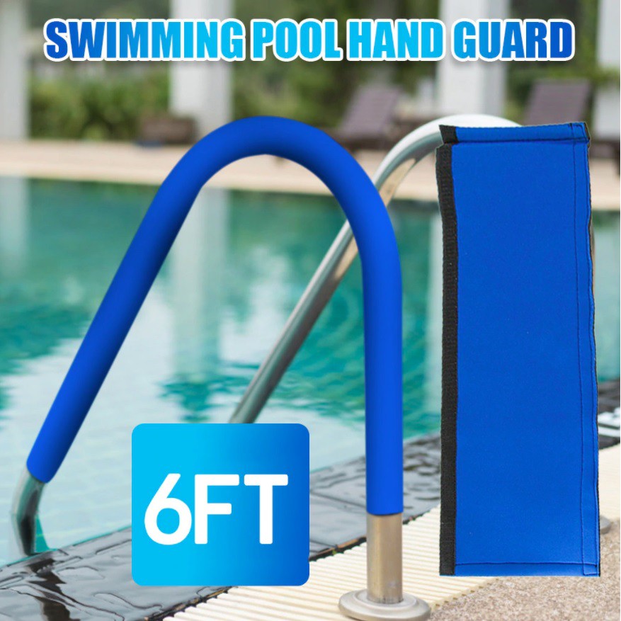Swimming Pool Hand Rail Cover Blue Grip For Pool Handrails 6 Foot Chill ...