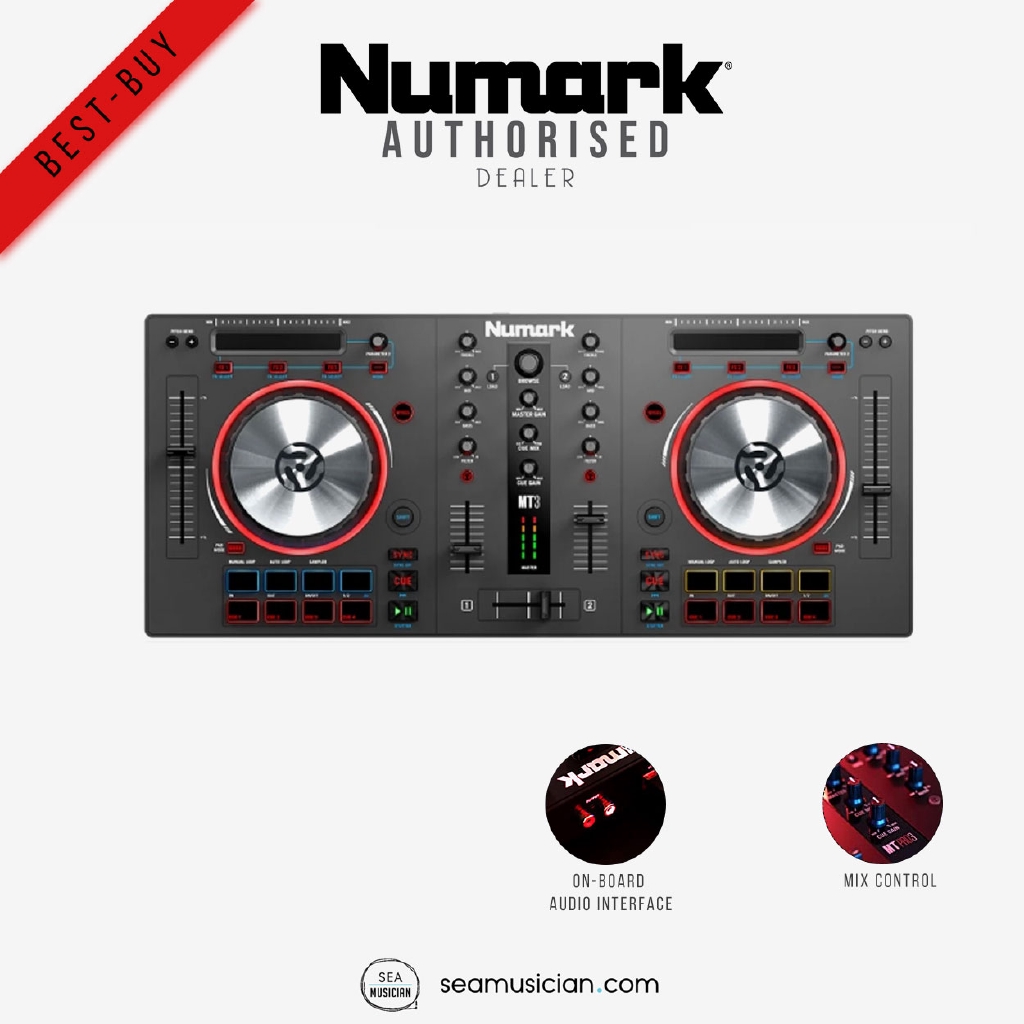 NUMARK MIXTRACK 3 ALL IN ONE CONTROLLER SOLUTION FOR VIRTUAL DJ MIXTRACK3 (MIXTRACK3/ DJ CONSOLE ...