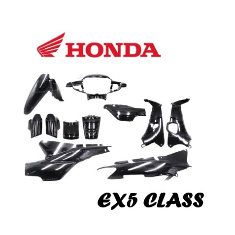 HONDA EX5 CLASS 1 BODY COVER SET MAROON / BLACK / TM BLUE | Shopee Malaysia
