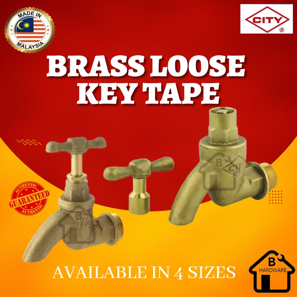 CITY FORGING BRASS BIB TAP/ KEPALA PAIP TEMBAGA / REMOVABLE KEY TAP ...