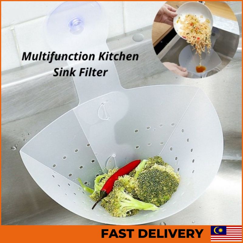Multifunction Kitchen Drain Sink Filter Food Waste Catcher Foldable ...