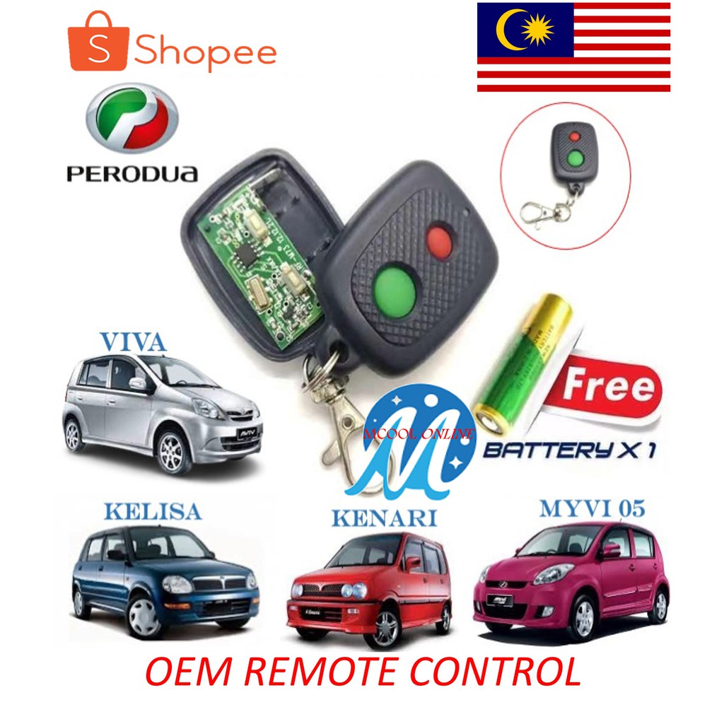 Perodua Remote Control Duplicator Myvi Old Kelisa Kenari Viva850 Kancil ...