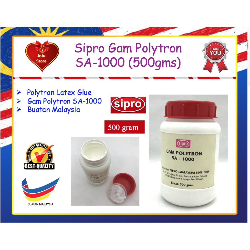 Sipro Gam Polytron SA-1000 / Polytron Latex Glue (500gms) | Shopee Malaysia
