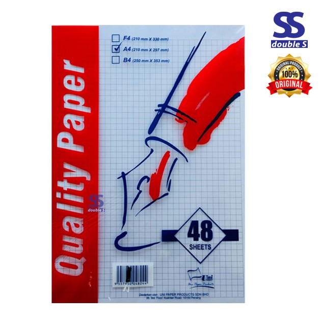 Uni A4 Square Paper 48 Sheets/A4 Berpetak | Shopee Malaysia