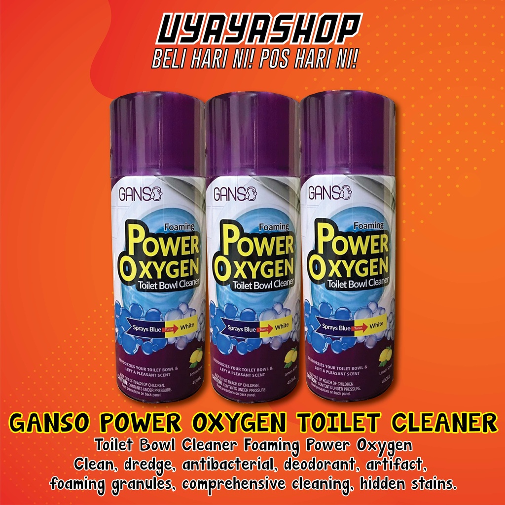 GANSO POWER OXYGEN | TOILET BOWL CLEANER | STAIN AND MOLD | PENCUCI ...