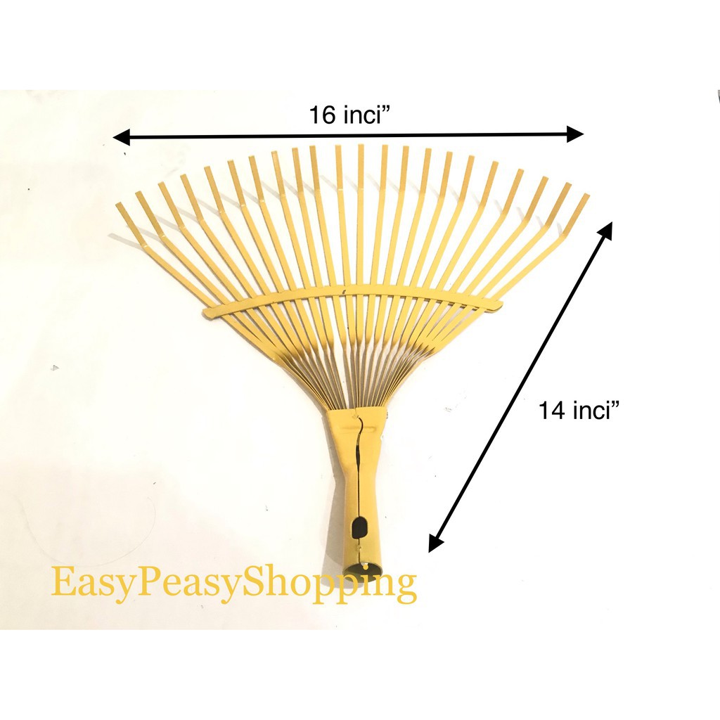 Iron Rake/ Pencakar Rumput / Cakar Rumput Besi /Metal Rake (READY STOCK ...
