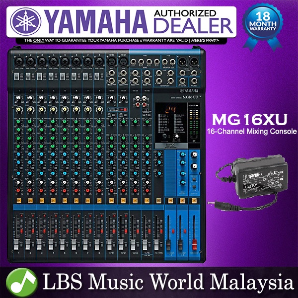 Yamaha MG16XU 16 Channel Analog Mixer Mixing Console with USB and ...