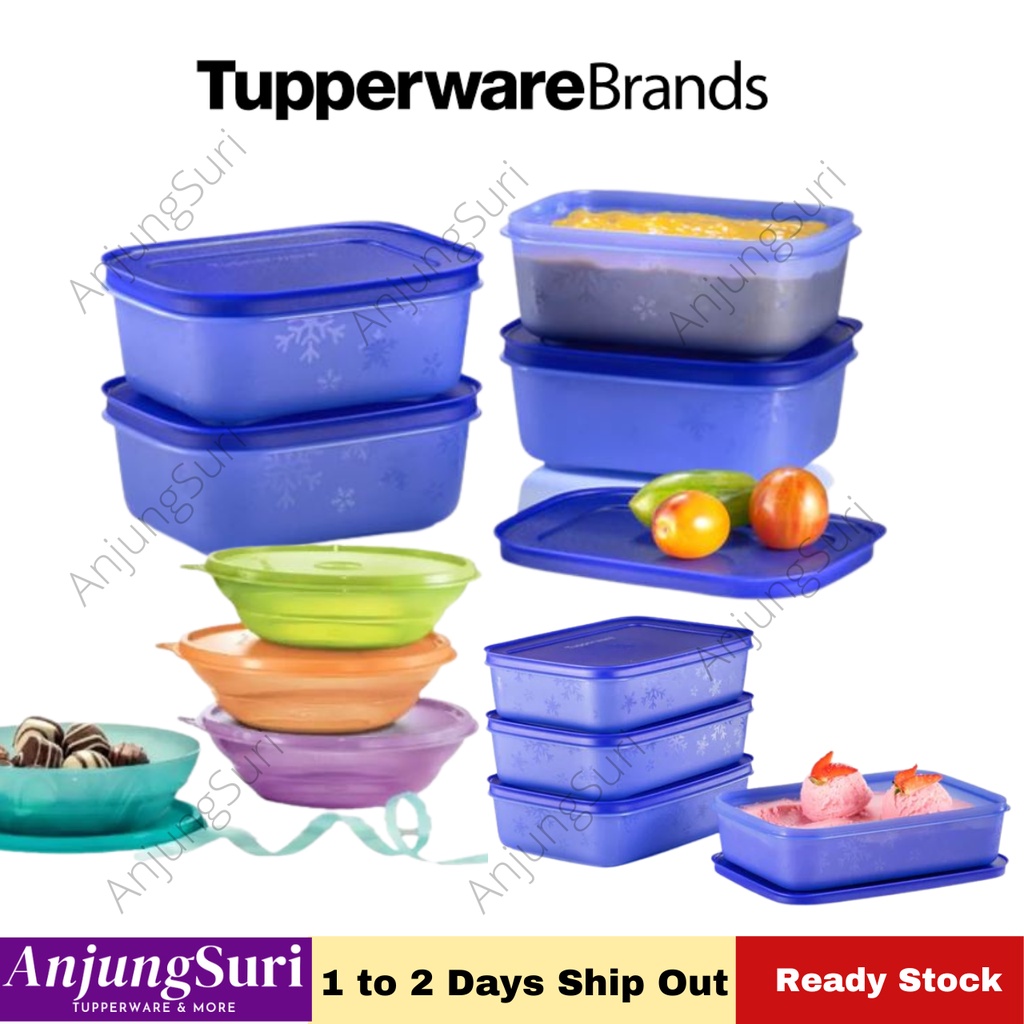 Tupperware Modular Mates Square 1.2L Tupperware Fun Bowl 450ml Chill ...