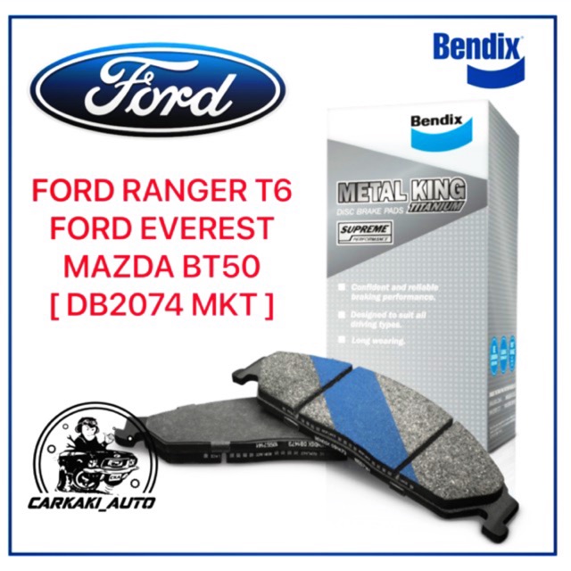FORD RANGER T6/ FORD EVEREST/ MAZDA BT50 ~ FRONT BRAKE PAD (1SET ...