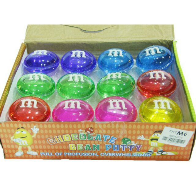 12 Pcs Colorful DIY M&M Mud Crystal Slime for Kids Parties Birthdays ...