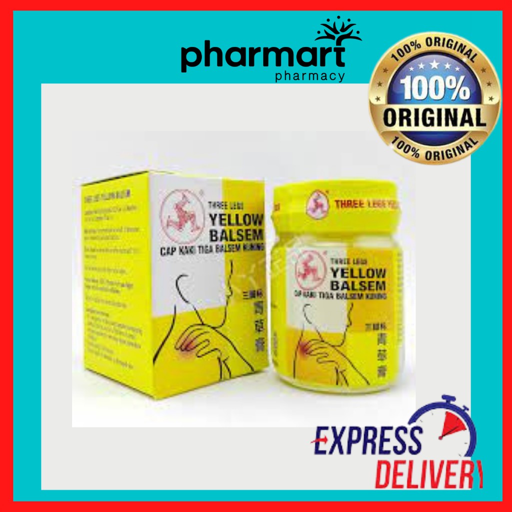 THREE LEGS YELLOW BALSEM 20g/36g | Shopee Malaysia