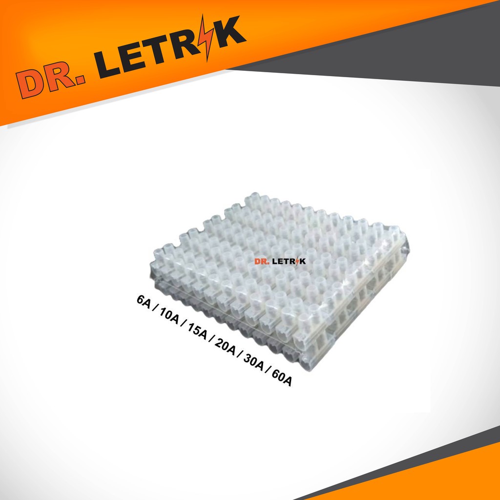 60A PVC Cable Connector Terminal Strip (10strips X 12way) | Shopee Malaysia