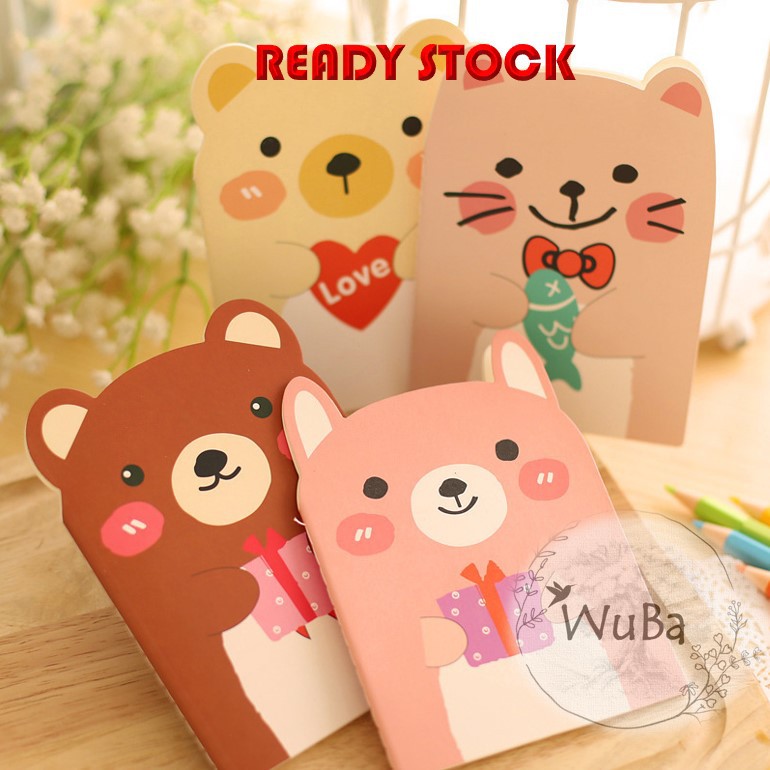 Cute Animal Cartoon Notebook / Kids Cute Notebook Gifts / Mini Writing ...