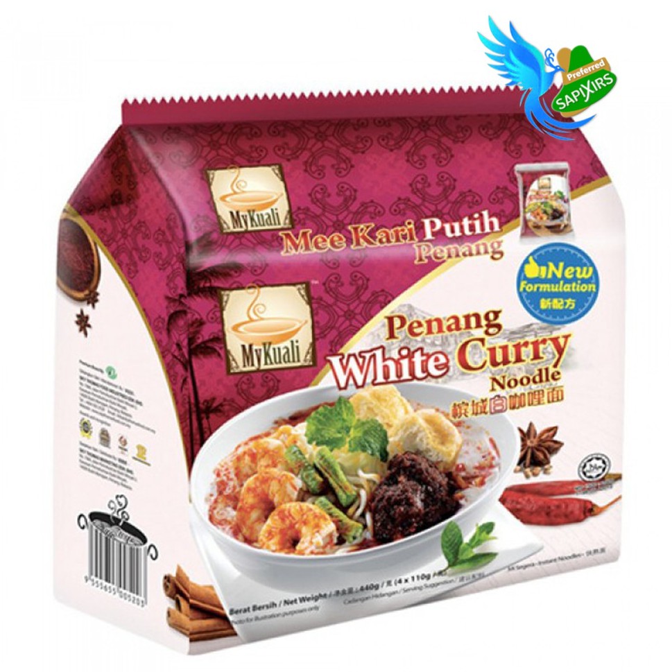 Penang MyKuali- Penang White Curry Instant Noodles | Mee Kari Putih ...