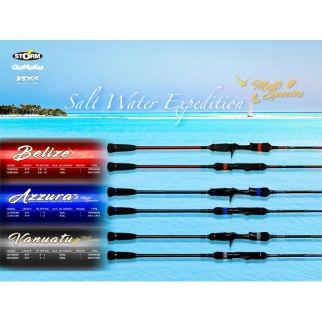 STORM GOMOKU SALTWATER EXPEDITION JIGGING ROD | Shopee Malaysia