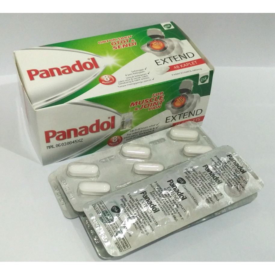 PANADOL EXTEND CAPLET 665MG 6 caplets / muscle pain / joint pain Exp ...