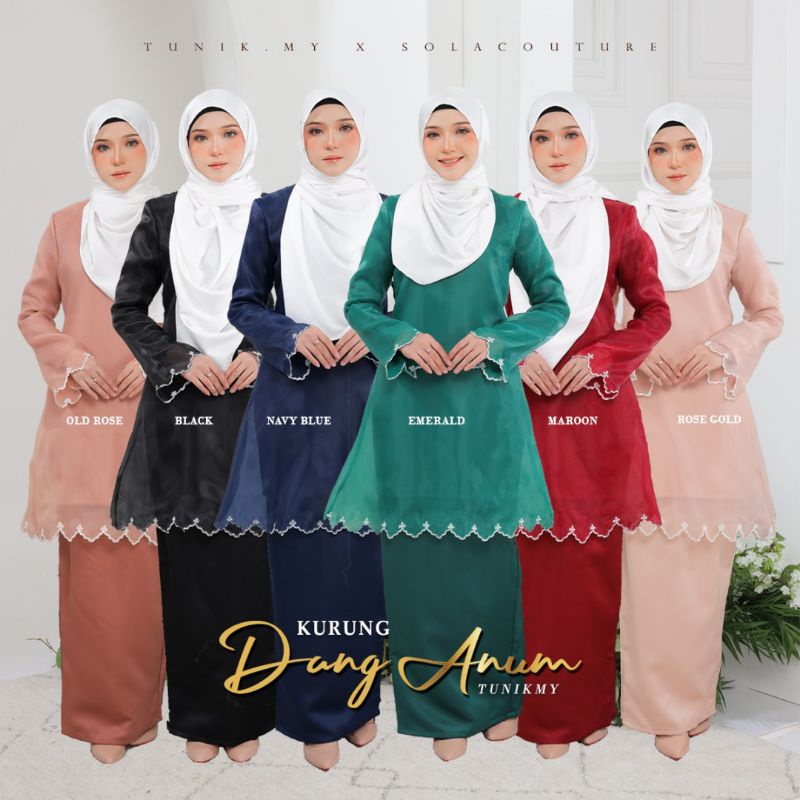 Baju Kurung Riau Moden Dang Anum Exclusive Tunikmy Sulam Lace Royal ...