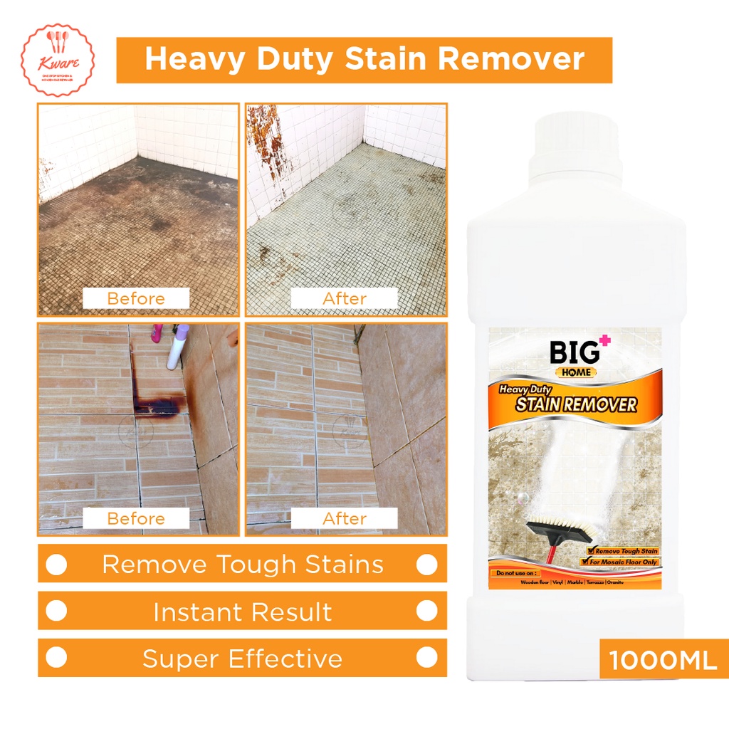 BIG+ Heavy Duty Stain Remover 1000ml Mosaic Toilet Bathroom Floor ...