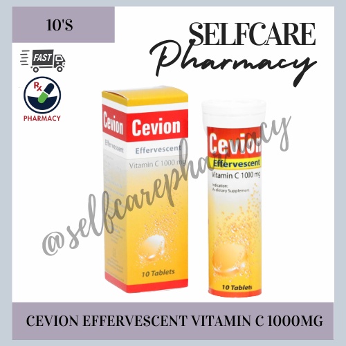 (10'S) CEVION EFFERVESCENT VITAMIN C 1000MG | Shopee Malaysia