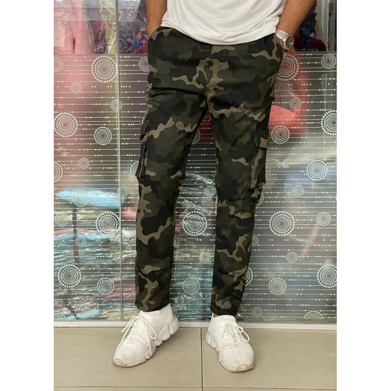 Seluar cargo celoreng/seluar six poket/seluar askar | Shopee Malaysia