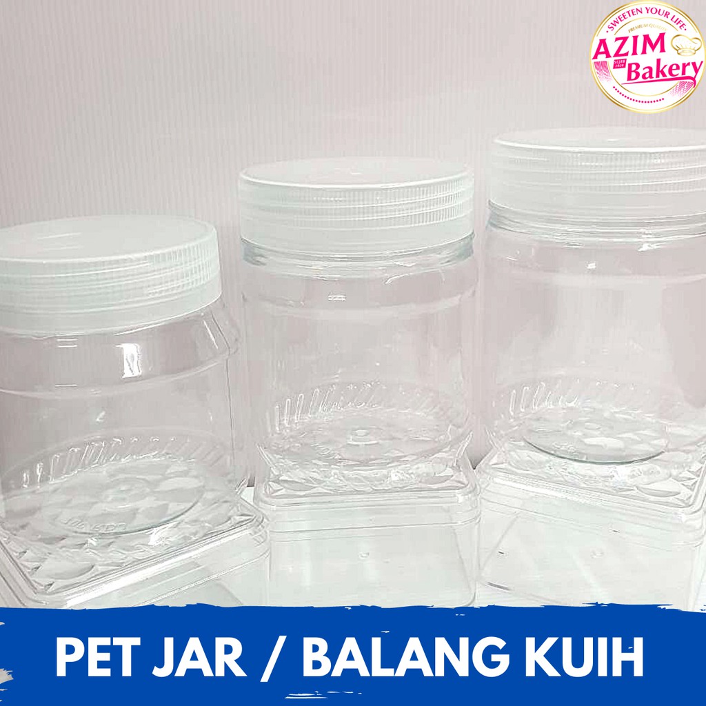 Pet Jar Round (1Pc) Balang Kuih | Balang Biskut | Balang Plastik ...