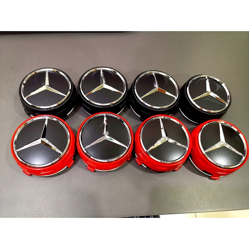 Mercedes AMG Cap Original Size 75mm 1set(4pcs)/Rim Cap Mercedes ...