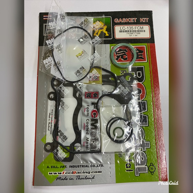 YAMAHA LC135 TOP SET GASKET FCM FCCI (ORIGINAL FCCI FCM THAILAND ...