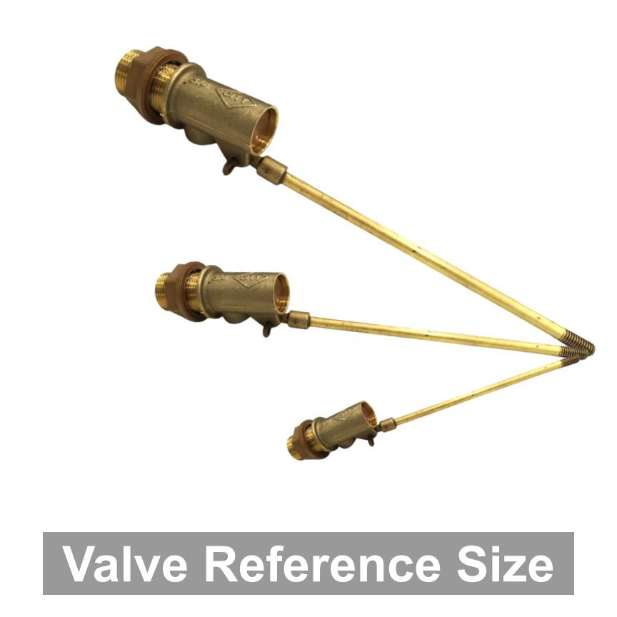 1/2" Light Duty Brass Float Valve Float Valve Bola Injap Tangki Air ...