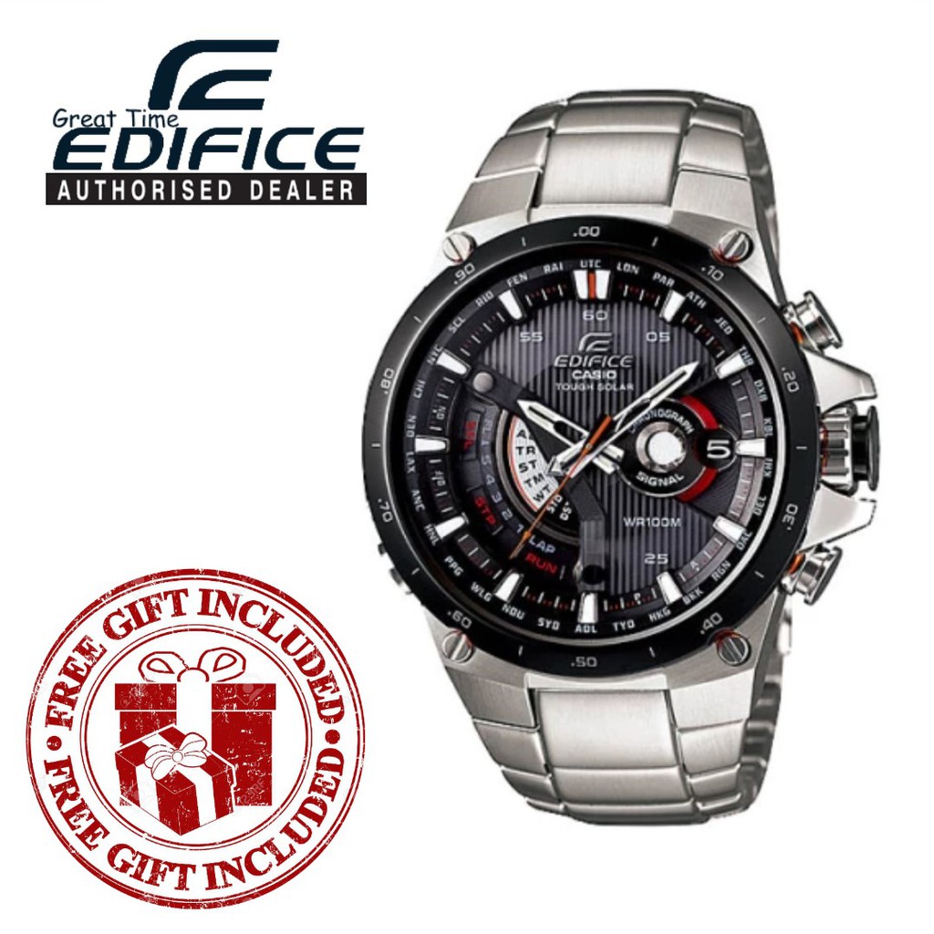 (READY STOCK) Official Marco Warranty CASIO Edifice EQSA1000DB 1A Solar ...