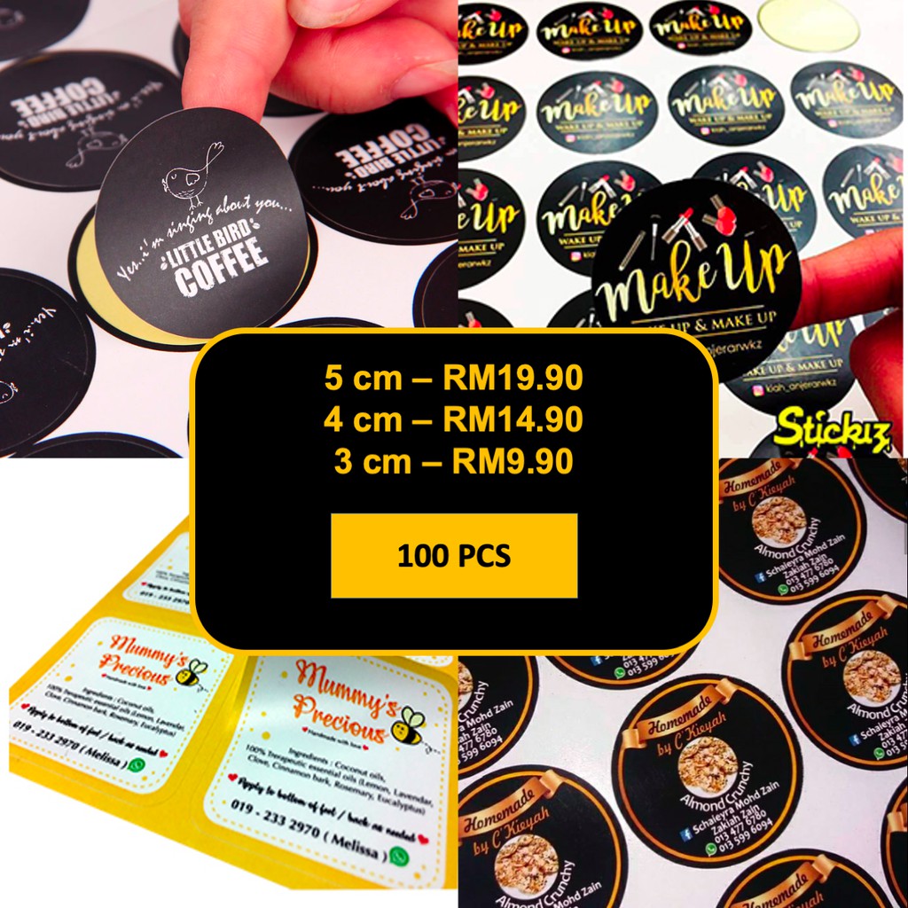 (100PCS) STICKER PRODUK LABEL MURAH BERI DESIGN KAMI PRINT | Shopee ...