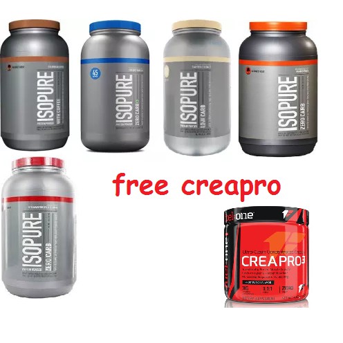 Ready stock Original Isopure zero carb muscle building susu protein gym ...