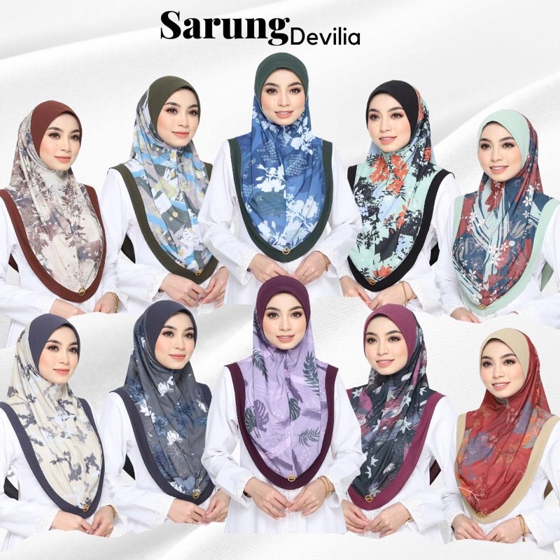 NEW ARRIVAL SARUNG DEVILIA/TUDUNG/TUDUNG SARUNG MURAH/TUDUNG SAUK ...