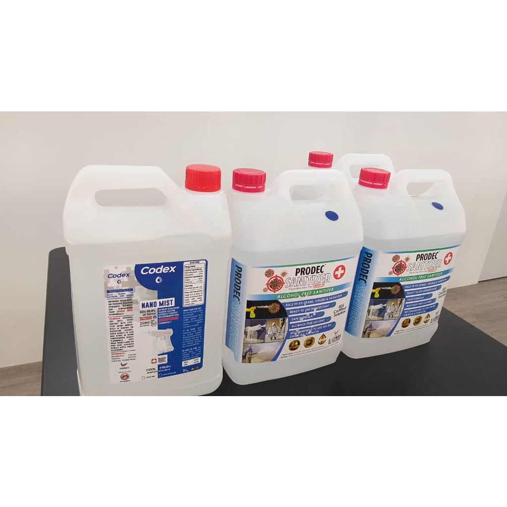 (READY STOCK) 5L Food Grade Sanitizer Sanitizing Liquid NO ALCOHOL 5 ...