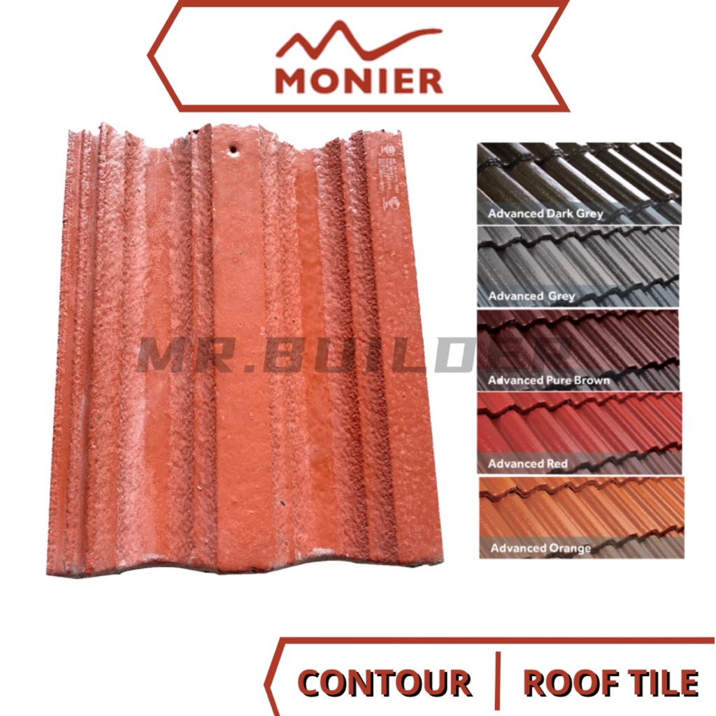 MONIER Advanced Contour Tropical Roof Tiles Concrete Tiles Atap Konkrit ...