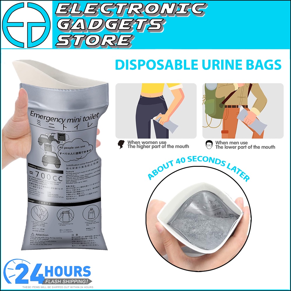 Emergency 700CC Unisex Urinate Bags Car Mini Toilet Urine Bag ...