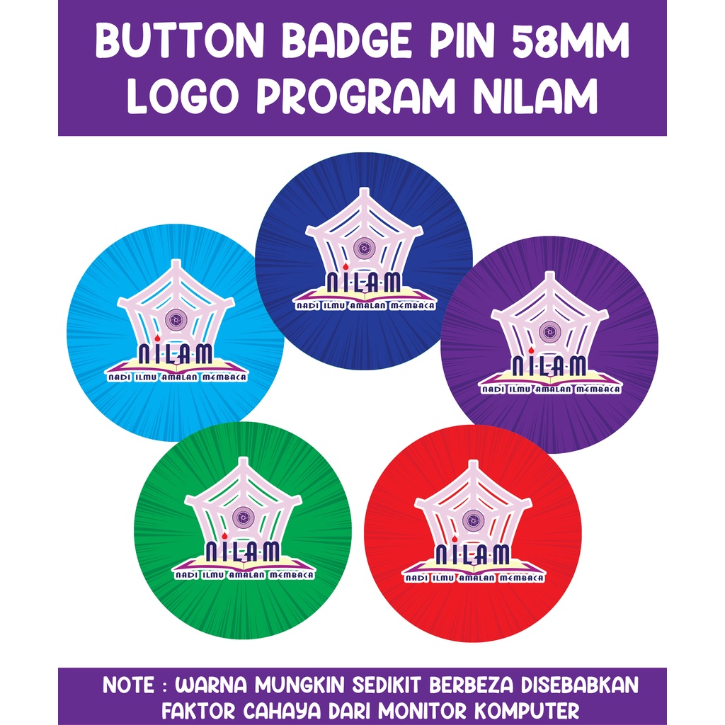 BUTTON BADGE - LOGO NILAM | Shopee Malaysia