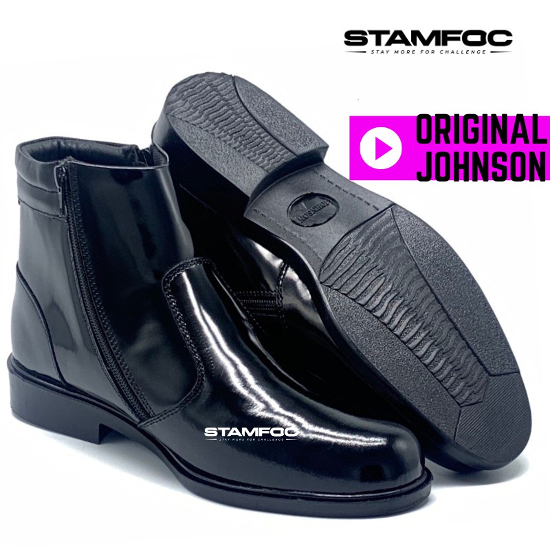 KASUT GD JOHNSON ORIGINAL BOOT TAKTIKAL POTONG WELLINGTON KAWAD OPERASI ...