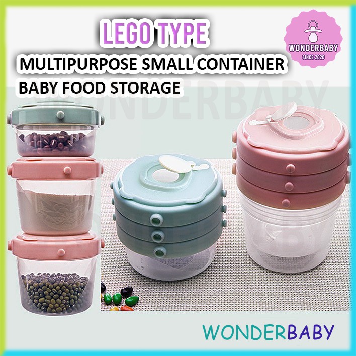 60ML & 120ML Baby Puree Food Snack Milk Powder Container ...