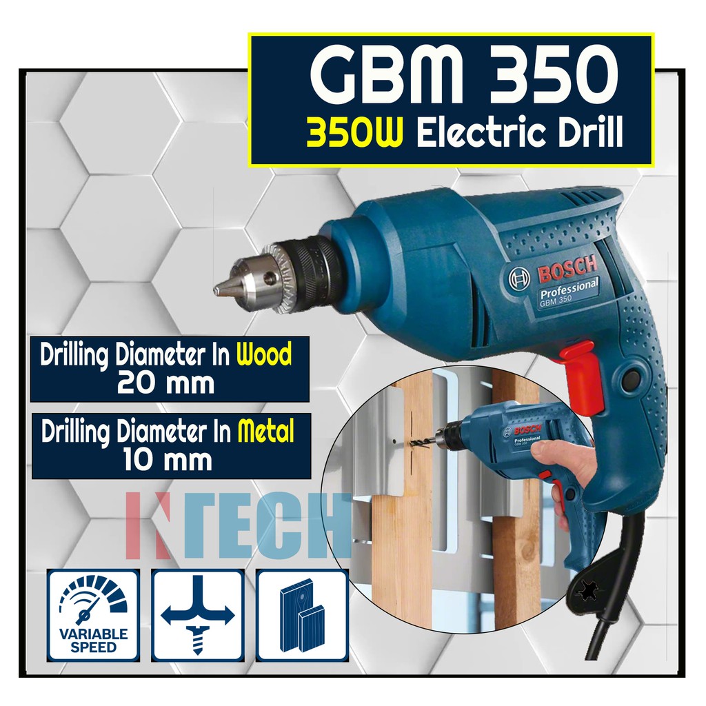 BOSCH GBM350 350W ELECTRIC DRILL | Shopee Malaysia