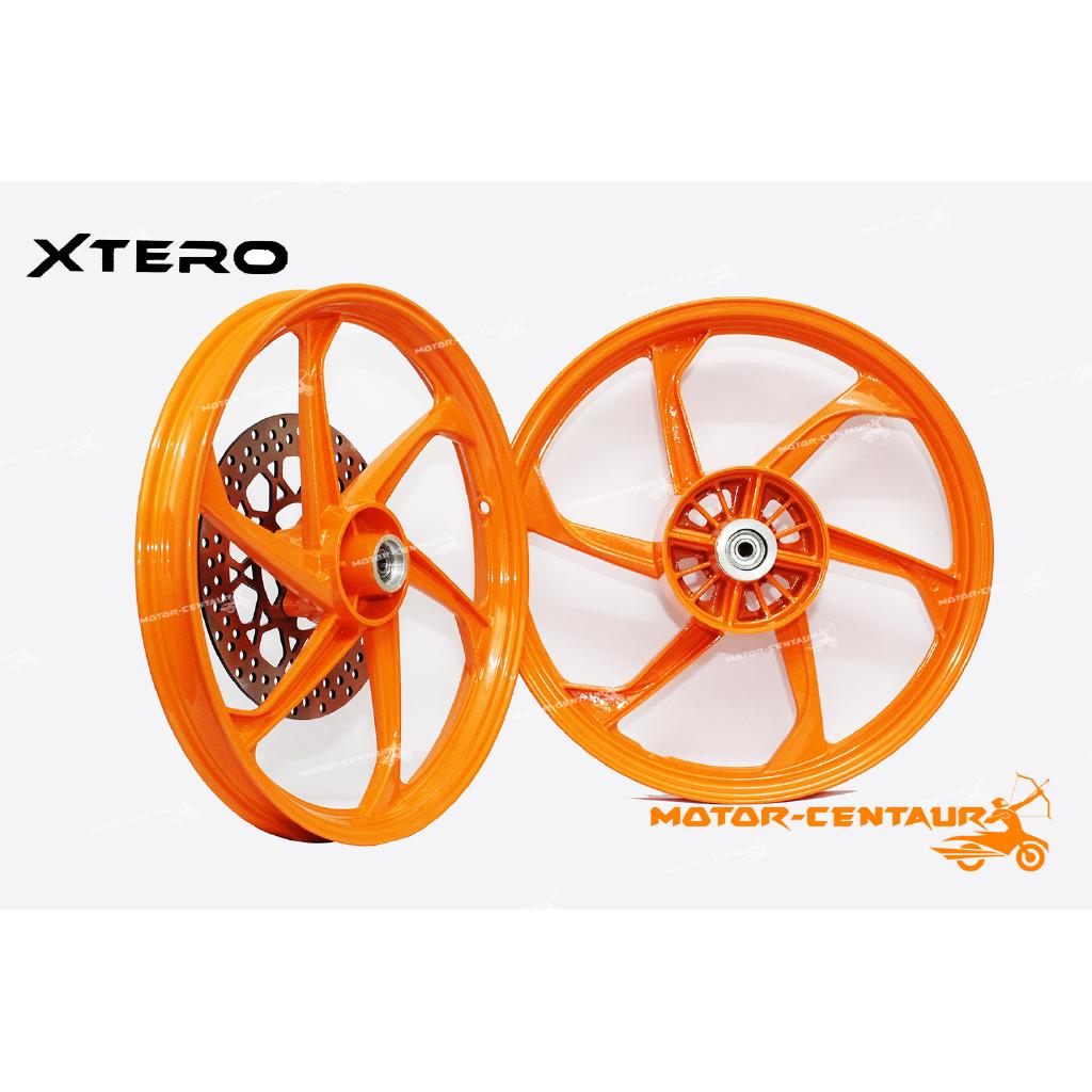 RIM MOTOSIKAL XTERO SPORT RIMS W/ FR DISC BRAKE PLATE XT-06 1.60X17 ...