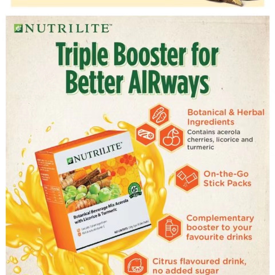 Nutrilite Botanical Beverage Mix Acerola With Licorice And Turmeric ...