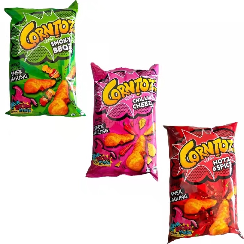 CORNTOZ 100G HOTZ & SPICY / CHILLI CHEEZ / SMOKY BBQZ | Shopee Malaysia